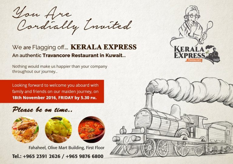 Kerala Express Restaurant- Opening - KUWAIT UPTO DATE : KUWAIT UPTO DATE
