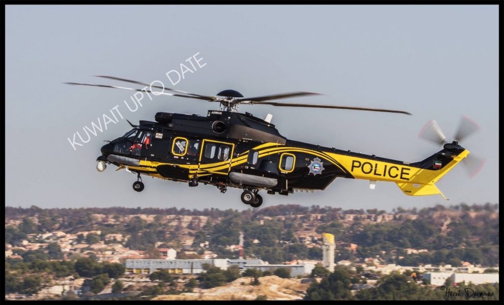 Test ride of H225 helicopter for the Kuwait Police Helicopter Wing ...